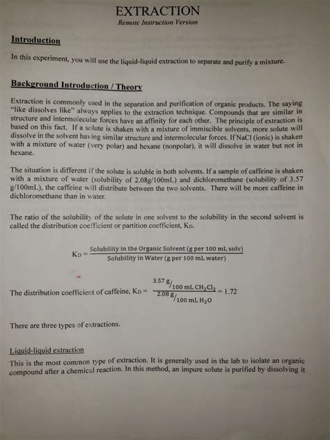 Solved Extraction Remote Instruction Version Introduction In