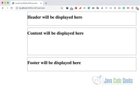 Jsf Rendering And Templating Examples Java Code Geeks 2025