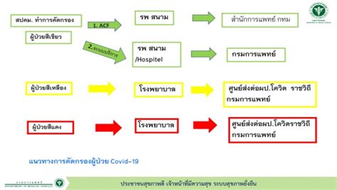 แบ่งระดับสีผู้ป่วยโควิด19 เขียว เหลือง แดง เพื่อการรักษาบริหารดูแล