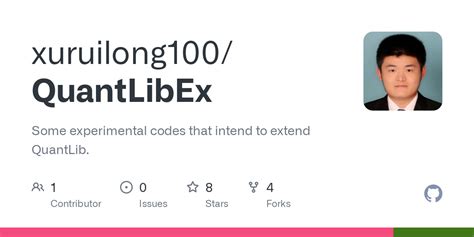 Github Xuruilong Quantlibex Some Experimental Codes That Intend To Extend Quantlib