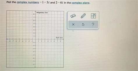 Solved Plot The Complex Numbers 1 3i And 2 6i In The Chegg Com