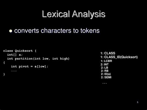 PPT Compiler Construction Lexical Analysis PowerPoint Presentation Free Download ID