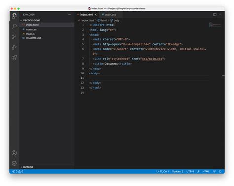 Layout Vs Code Simple Dev