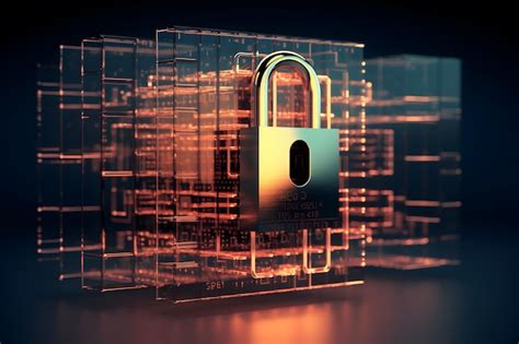 Premium Ai Image Lock With Circuit Pattern Concept Of Data Security Cybersecurity Cyber