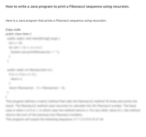 Solution How To Write A Java Program To Print A Fibonacci Sequence