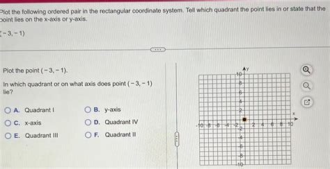 Answered Plot The Following Ordered Pair In The Rectangular Kunduz