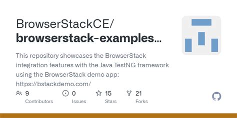 Github Browserstackcebrowserstack Examples Testng This Repository Showcases The Browserstack