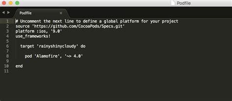 Cocoapods No Such Module Alamofire But In Podfile Stack Overflow
