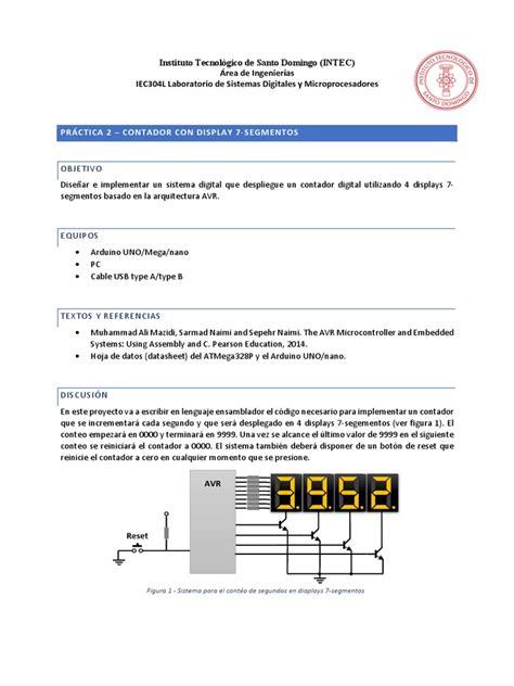 P02 Lab Display 7seg Asm V10 Pdf Electrónica Hardware De La
