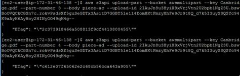How To Perform Multi Part Upload To S3 Using Cli Aws Bytes