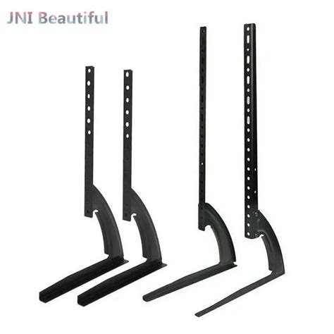 플라즈마 Lcd 평면 스크린용 범용 Tv 스탠드 베이스 높이 조절식 모니터 마운트 브래킷 최대 50 Kg 하중 26 인치 75 인치 Aliexpress