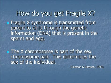 PPT Fragile X Syndrome PowerPoint Presentation Free Download ID 4319720