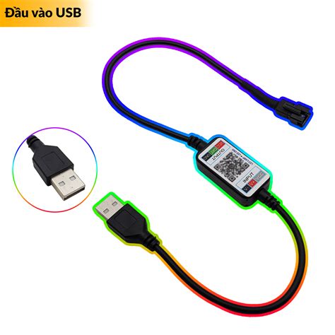 Mạch điều Khiển Led Ws2812b Bluetooth Full Màu Nháy Theo Nhạc Nshop