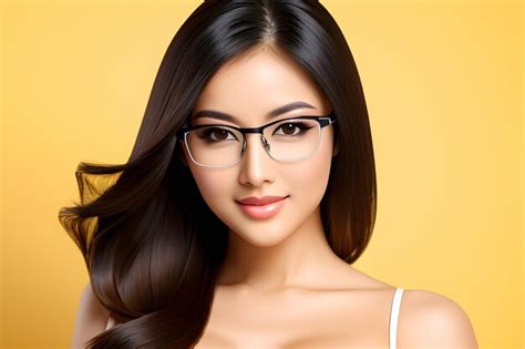 Premium Ai Image Beautiful Woman Wearing Eye Glasses Fashion Girl