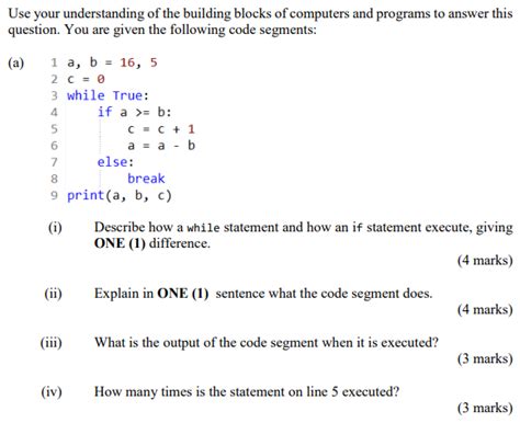 Solved Use Your Understanding Of The Building Blocks Of Chegg