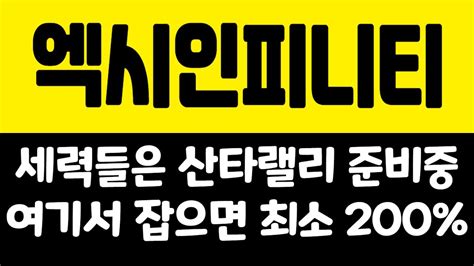 엑시인피니티 세력들은 산타랠리 준비중 여기서 잡으세요엑시인피니티코인엑시인피니티전망엑시인피니티목표가엑시인피니티호재단타
