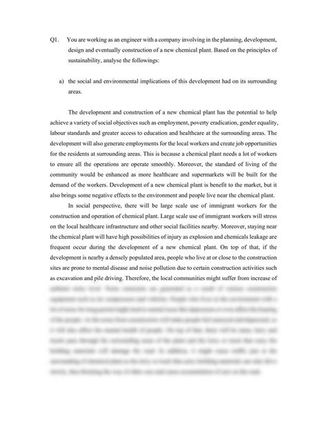 Assignment For Engineers In Society Ea301 Engineers In Society