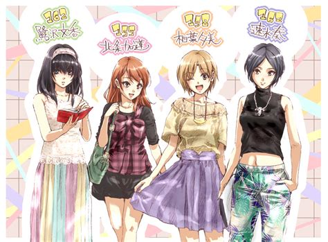 Sagisawa Fumika Hayami Kanade Hojo Karen And Aiba Yumi Idolmaster