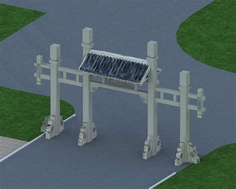 牌坊3dmax 模型下载 光辉城市