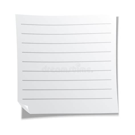Lined Sticky Note Blank Note Paper Sheet Information Reminder