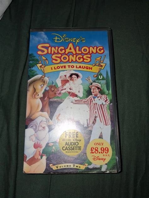 Disneys Sing Along Songs I Love To Laugh Vhs Vol 2 £113 Picclick Uk