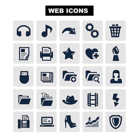 Premium Vector Web And Internet Vector Icon Set