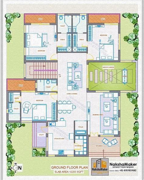Guard House Elevation Section Floor Plan Constructive Structure And