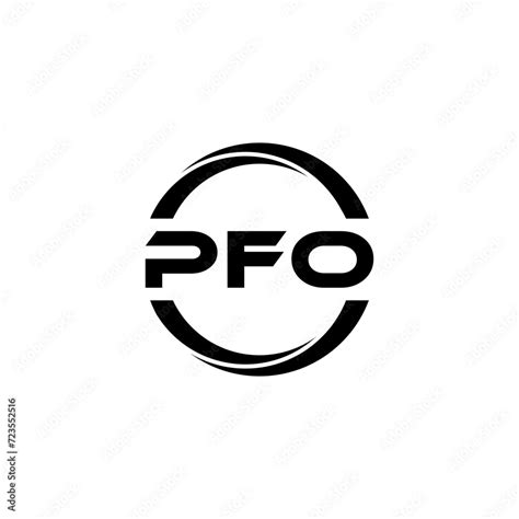 Pfo Letter Logo Design With White Background In Illustrator Cube Logo Vector Logo Modern