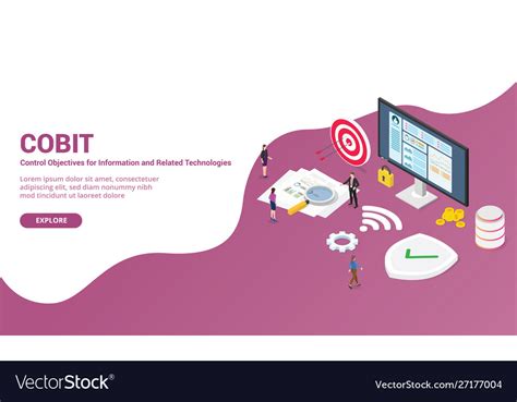 Cobit Control Objectives For Information And Vector Image