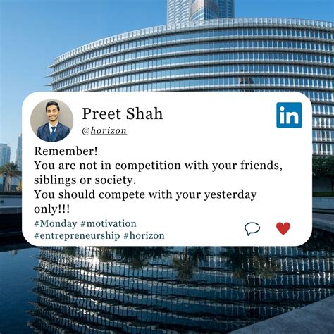Preet Shah On Linkedin Mondaymotivation Enterpreneurship Horizon