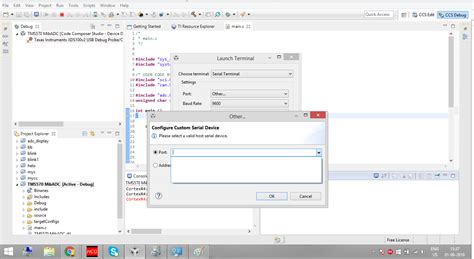 Terminal Port Configuration For Ccs 6x Code Composer Studio Forum