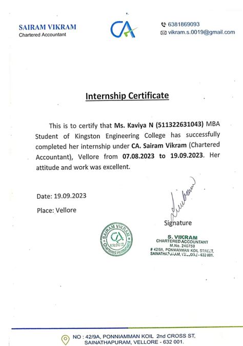 Kaviya N On Linkedin Summerinternship Completed