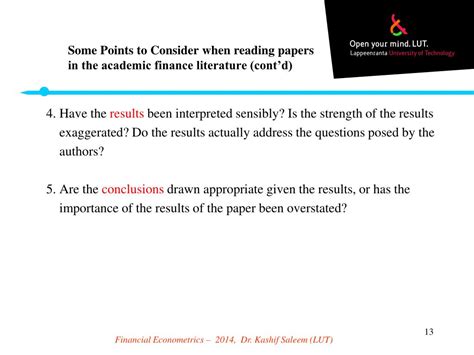 Ppt Financial Econometrics Powerpoint Presentation Free Download Id 6868579