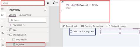 Power Apps Visible If Checkbox Is Checked