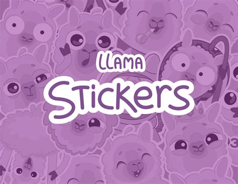 Llama Stickers On Behance