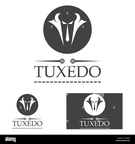 Tuxedo Logo Icon Vector Design Template Stock Vector Image And Art Alamy