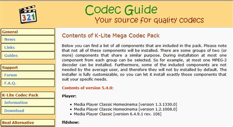 K Lite Codec Pack Update 1923 Free Download Software Reviews