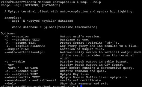 usql an interactive command line tool for osquery and uptycs