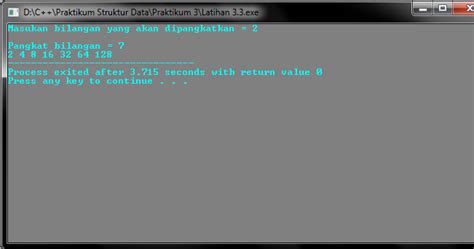 Program Menampilkan Deret Nilai Yang Dipangkatkan Rekursif Cc Cahyasmara