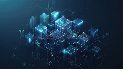 Abstract Digital Blocks Generative Ai Stock Image Image Of Blocks Cyberspace 321265159