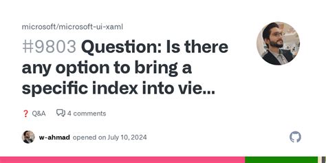 Question Is There Any Option To Bring A Specific Index Into View In A Listview · Microsoft