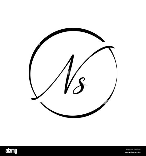 Initial Letter NS Logo Design Vector Template Creative Abstract NS Letter Logo Design Stock
