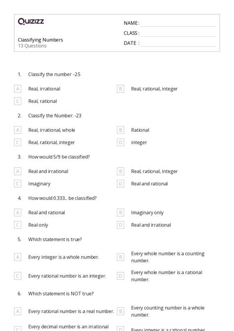 50 Classifying Shapes Worksheets For 7th Grade On Quizizz Free And Printable