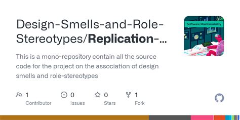 Github Design Smells And Role Stereotypes Replication Package This Is A Mono Repository