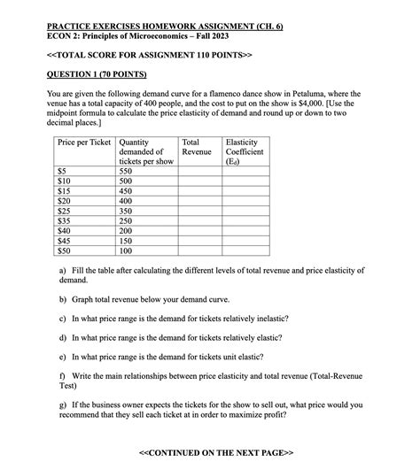 Solved PRACTICE EXERCISES HOMEWORK ASSIGNMENT CH 6 ECON Chegg Com