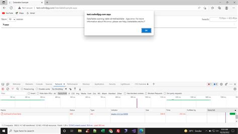 Webservice Is Not Calling — Datatables Forums