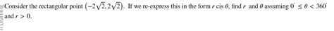 Solved Consider The Rectangular Point If We Chegg Com