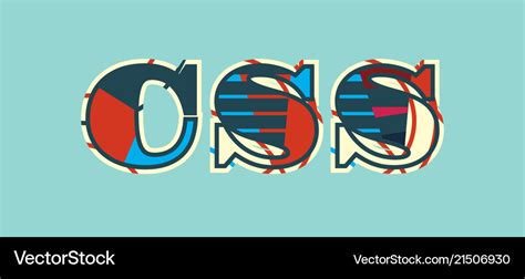 Css Konzept Wort Kunst Lizenzfreies Vektorbild