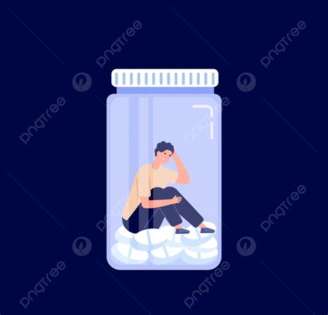 마약 중독 알약 중독자 의학 중독 치료 지적인 Png 일러스트 및 벡터 에 대한 무료 다운로드 Pngtree