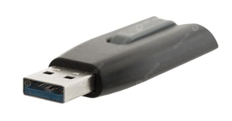 Black Usb Memory Stick Isolated White Multimedia Close Network Png